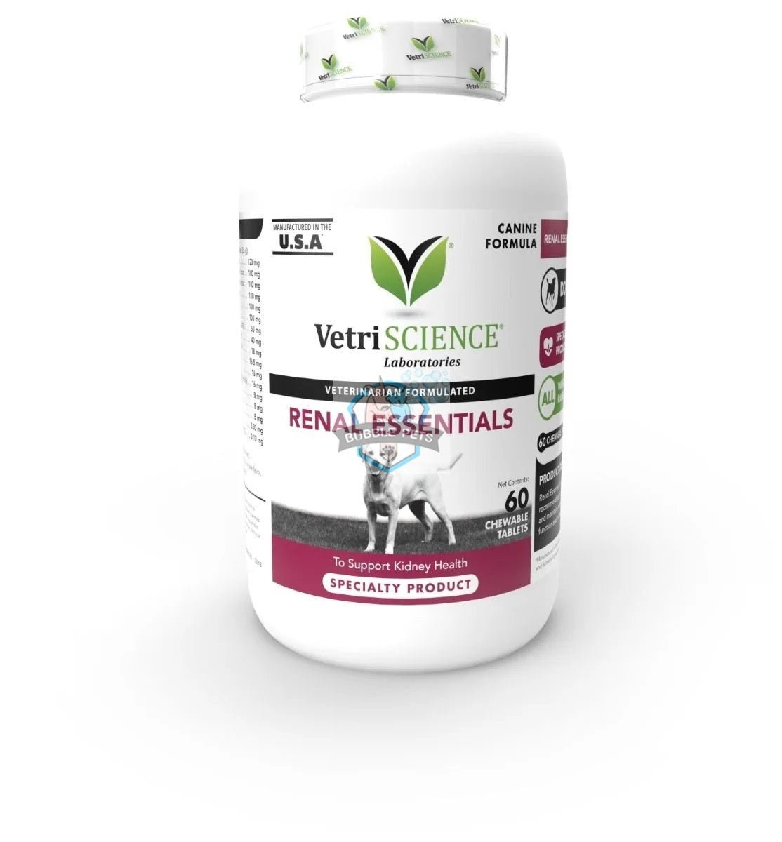 VetriScience® - Renal Essentials Kidney Supplement for Dogs (60 chewab ...