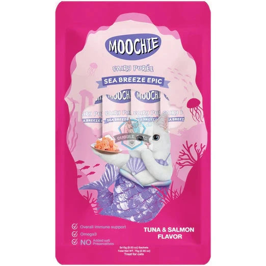 Moochie Fairy Puree Tuna & Salmon Liquid Cat Treats — Singapore's Pet ...